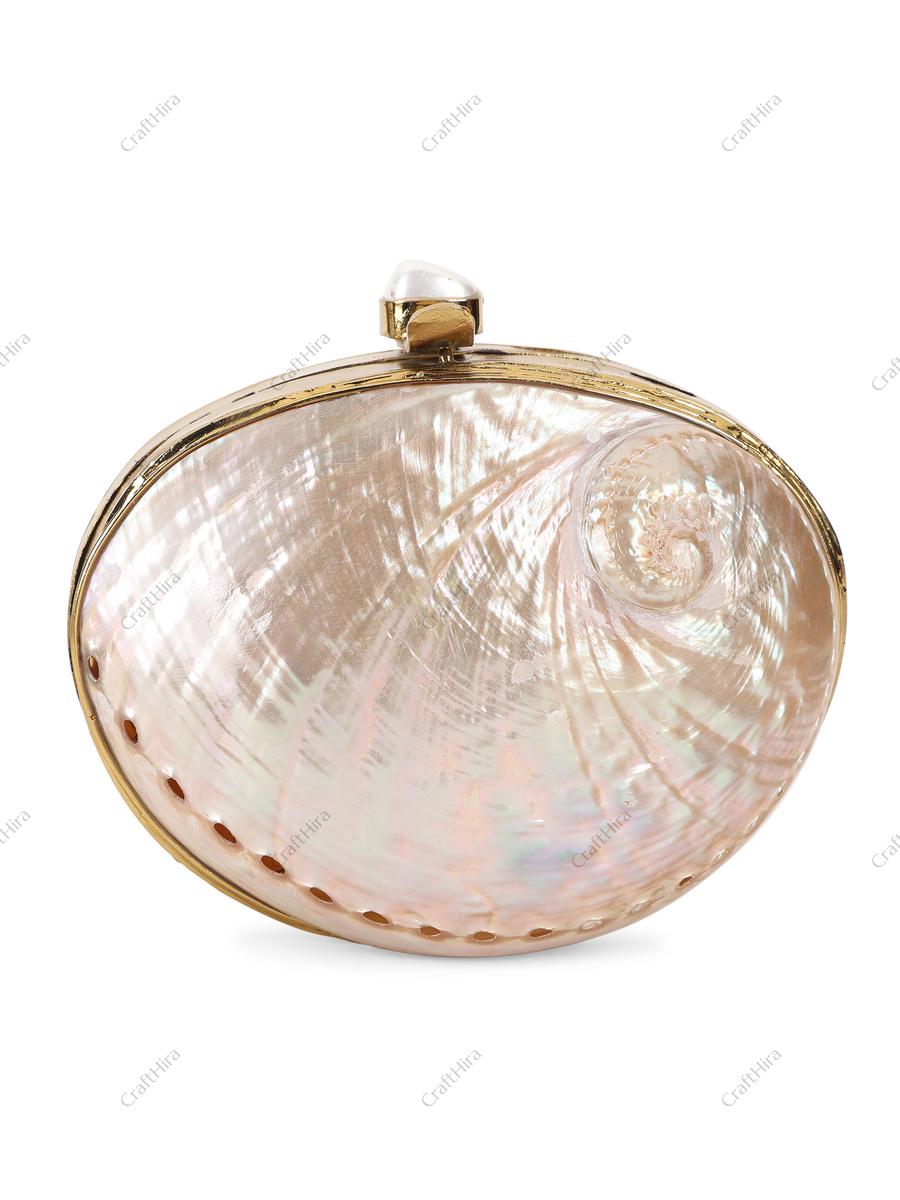 Real Abalone Iridescent Seashell Purse | Natural Mini Golden Shell ...