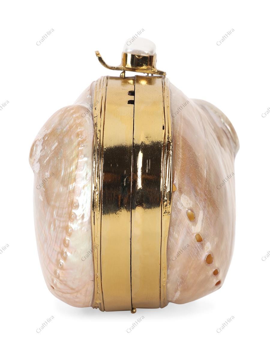 Real Abalone Iridescent Seashell Purse | Natural Mini Golden Shell ...