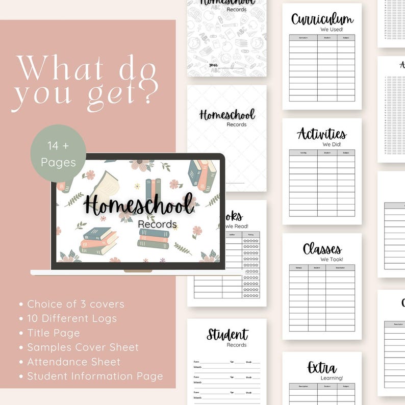 Homeschool Portfolio Printables | Easy Documentation for Unschoolers ...