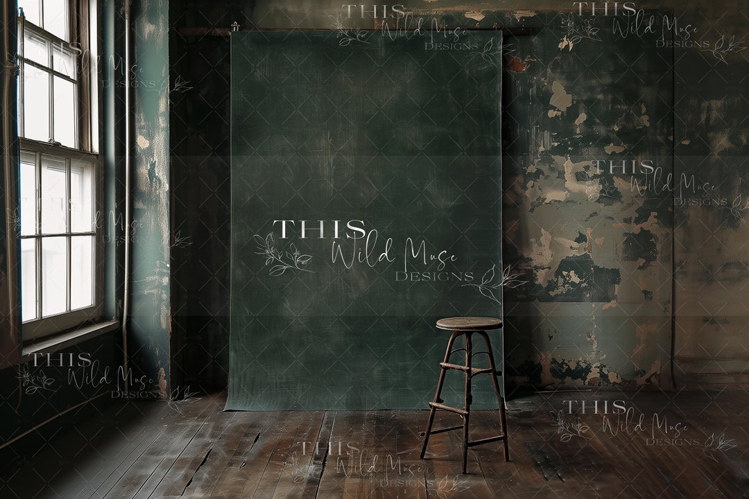 Textured Canvas Studio Background, Studio Backdrop, Green Canvas Studio ...