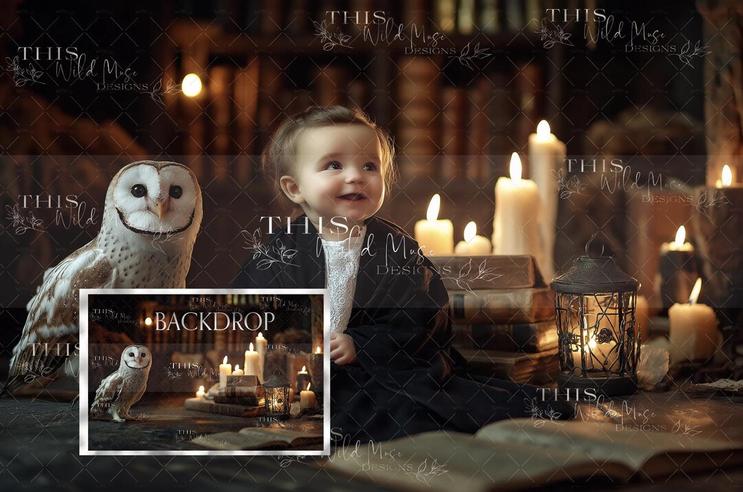 Magical Toddler Digital Background, School of Magic, Wizard, Witch ...