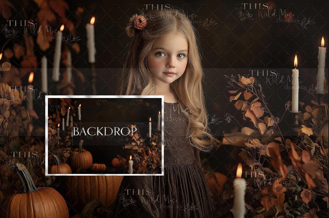 Rustic Fall Studio Digital Backdrop, Autumn Studio, Creative Fall ...