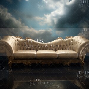 Vintage Settee Studio Digital Backdrop, Water Reflection, Creative ...