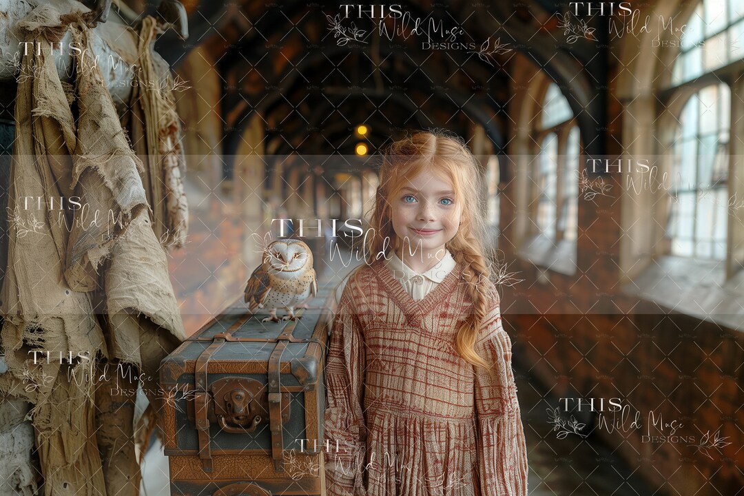 Wizard Hall Arrival Digital Backdrop, Magic Wizard Castle, Castle ...