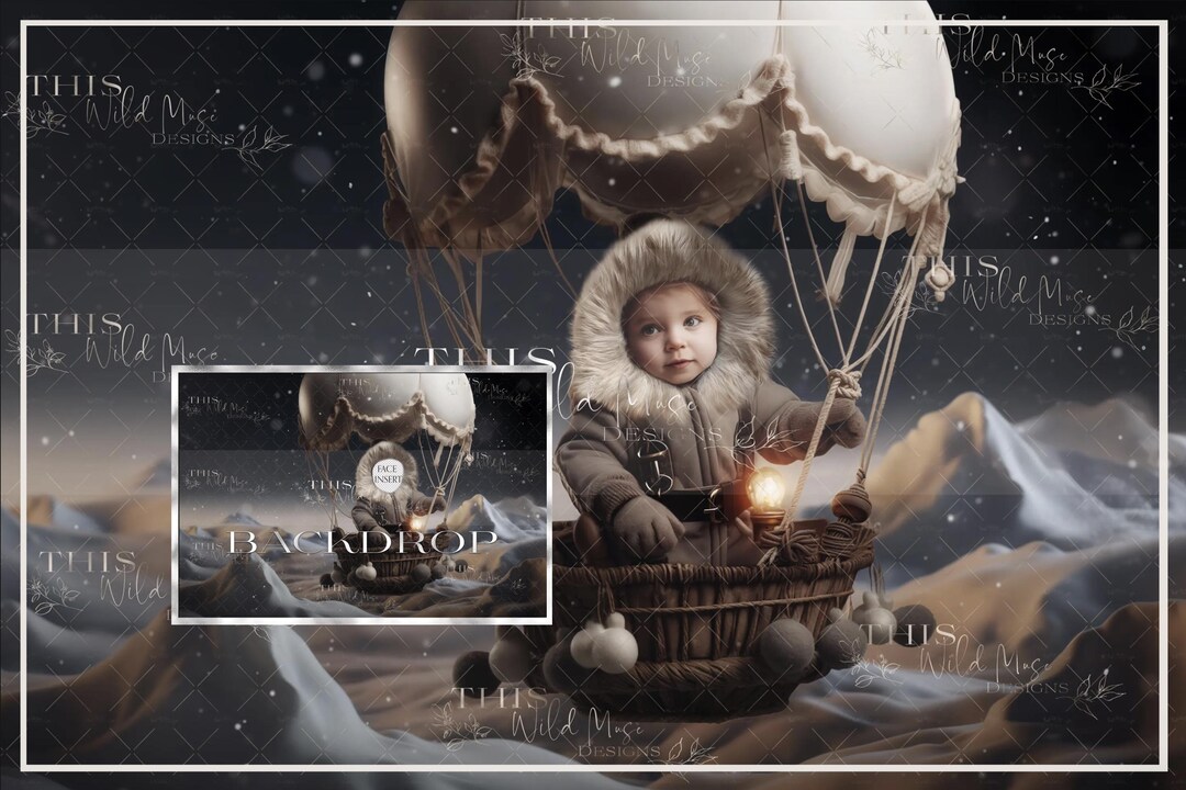 Winter Voyage Digital Backdrop, Magical Dreamscape, Winter Backdrop ...