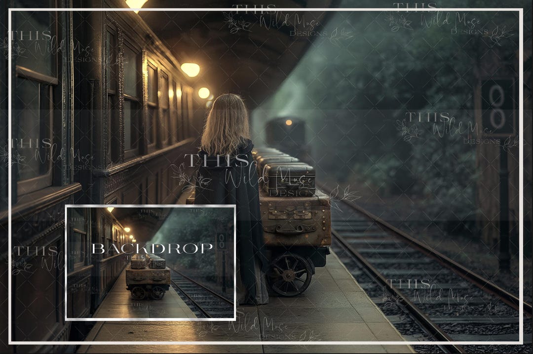 Magical Wizard Train Station, Train, Platform, Photoshop Composite ...