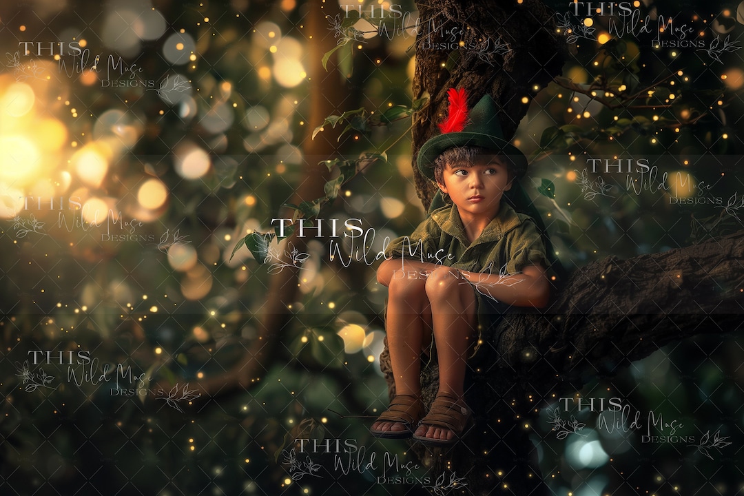 Fairy Tree Digital Backdrop, Tree Branch, Fairy Lights, Fantasy ...