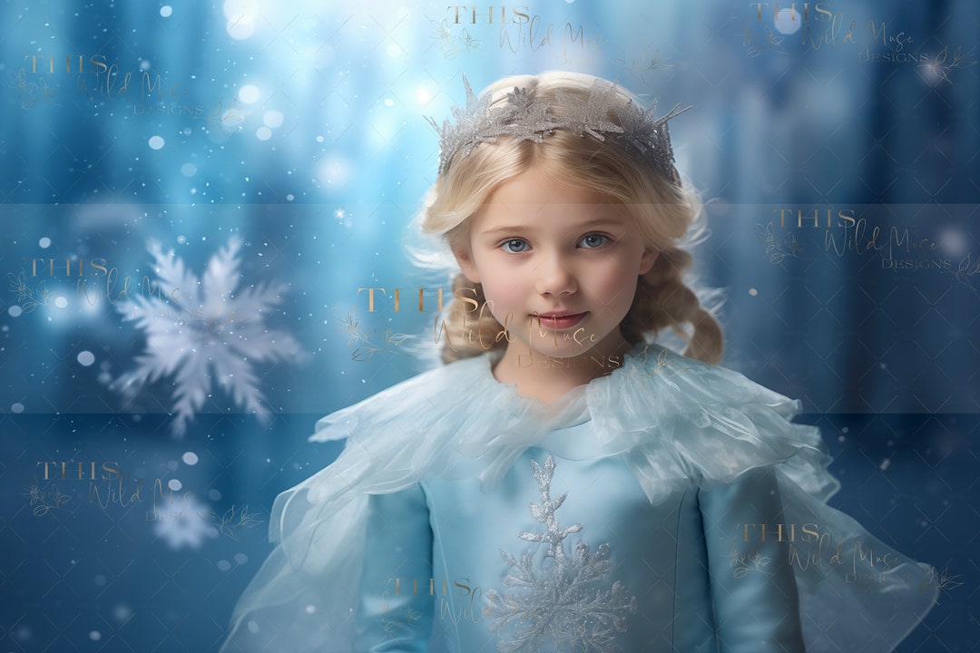 Magical Winter Bokeh Digital Background, Blue Bokeh, Blue, Frozen ...