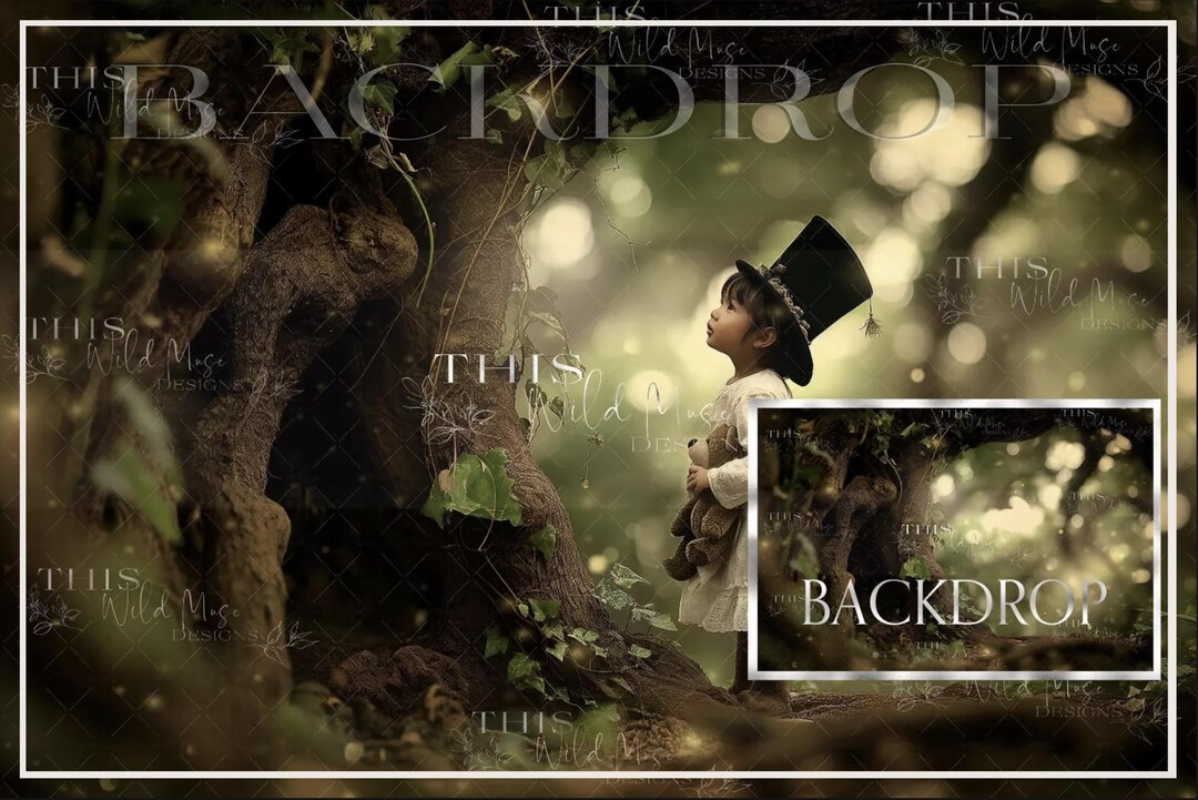 Neverland Tree Digital Backdrop, Tree, Forest, Woodland, Fantasy ...