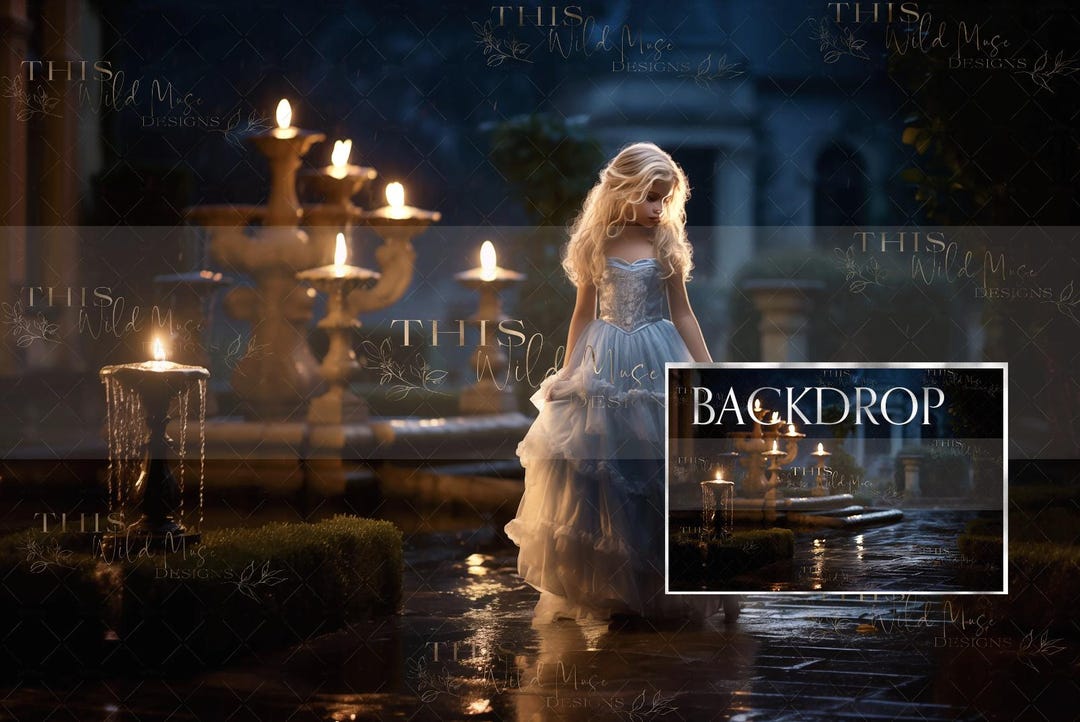 Princess Digital Backdrop, Princess, Fairytale Digital Backdrop ...