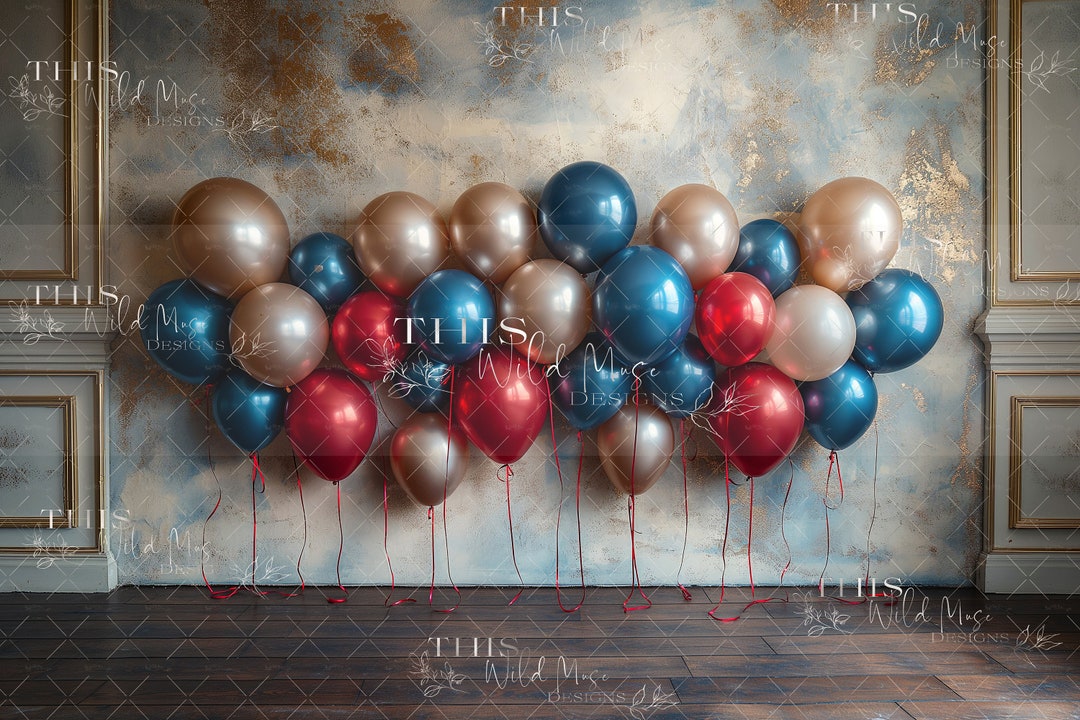 Patriotic Digital Backdrops, 4th of July Digital Backgrounds, Modern ...