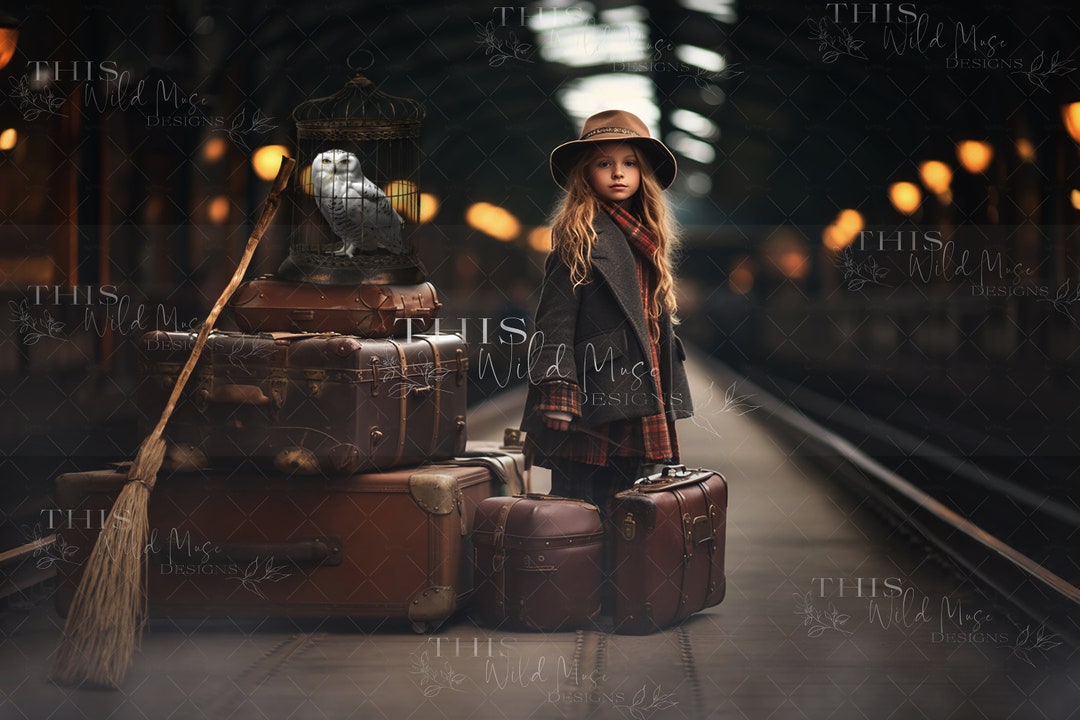 Magical Wizard Train Station, Owl, Train, Platform, Photoshop Composite ...