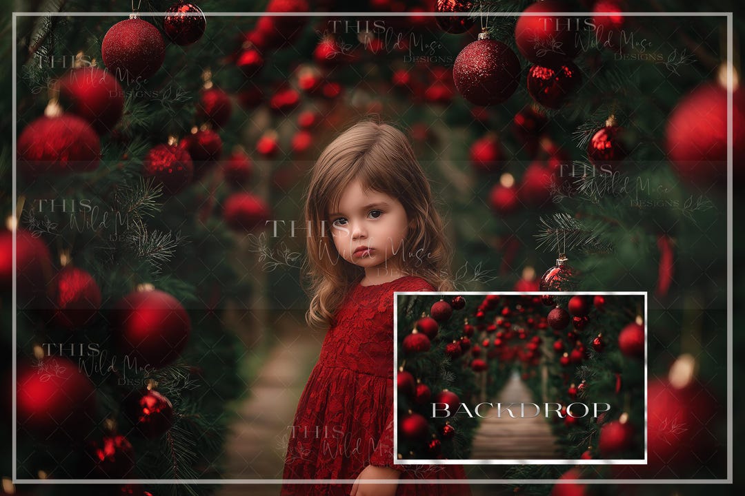 Christmas Digital Backdrop, Festive Xmas, Holiday Digital Background ...