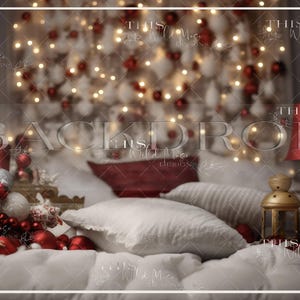Christmas Digital Backdrop, Christmas Digital Background, Festive ...