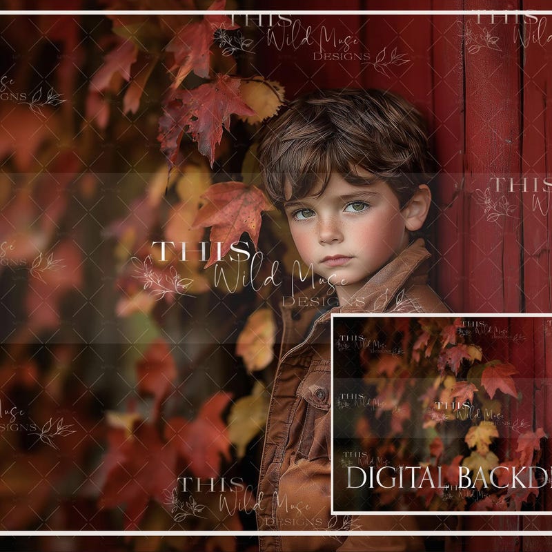 Red Digital Backdrop - Etsy