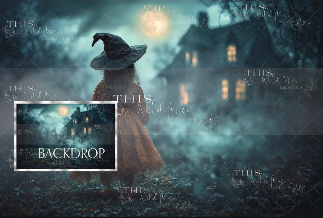 The Fog House Digital Backdrop, Spooky House, Fog, Haunted House ...
