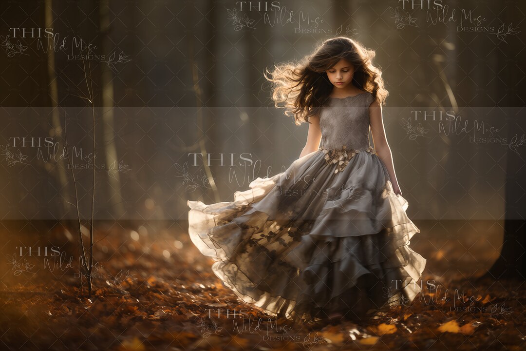 Fall Digital Backdrop, Autumn Light, November Frost, Fall Backdrop ...