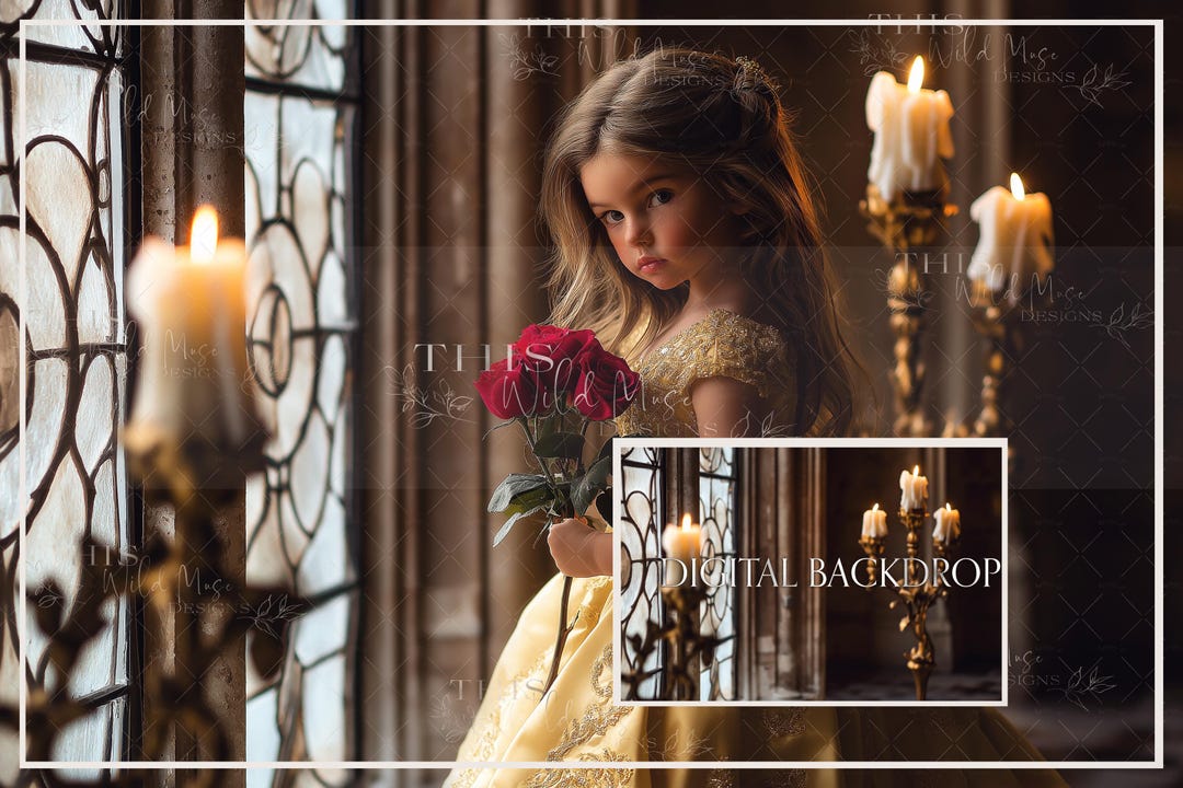 Princess Digital Background, Fairy Tale Digital Backdrop, Princess ...