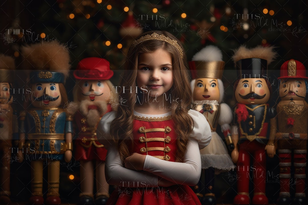 Christmas Nutcrackers Digital Backdrop, Christmas, Holiday Christmas ...