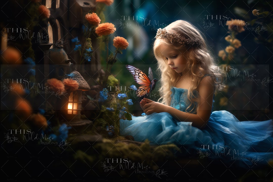 Fae Forest Digital Backdrop, Whimsical Digital Background, Fantasy ...