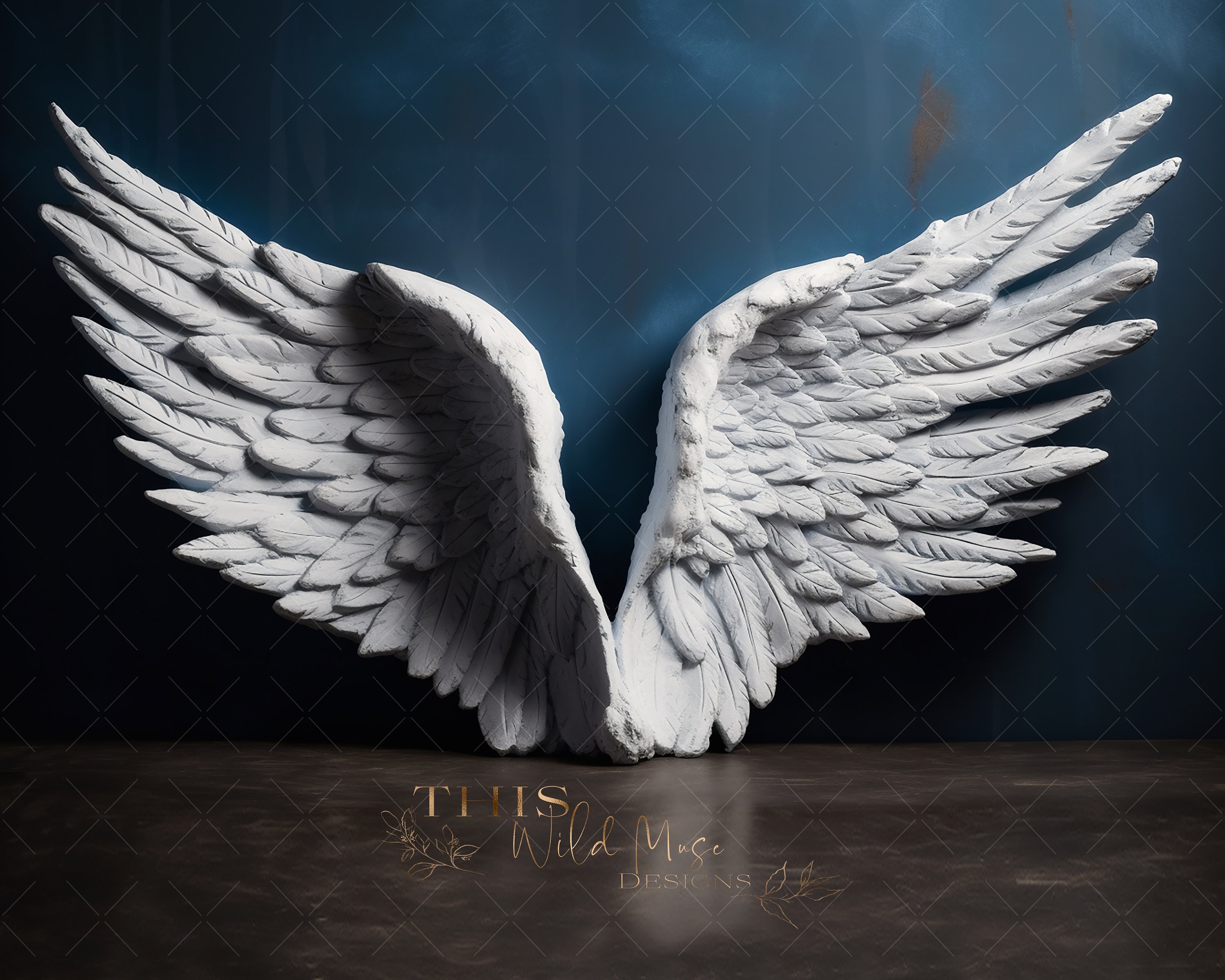 Angel Wing Sculpture Studio Background Photoshop Composite - Etsy