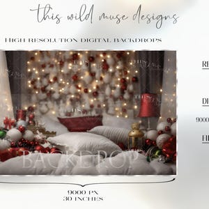 Christmas Digital Backdrop, Christmas Digital Background, Festive ...