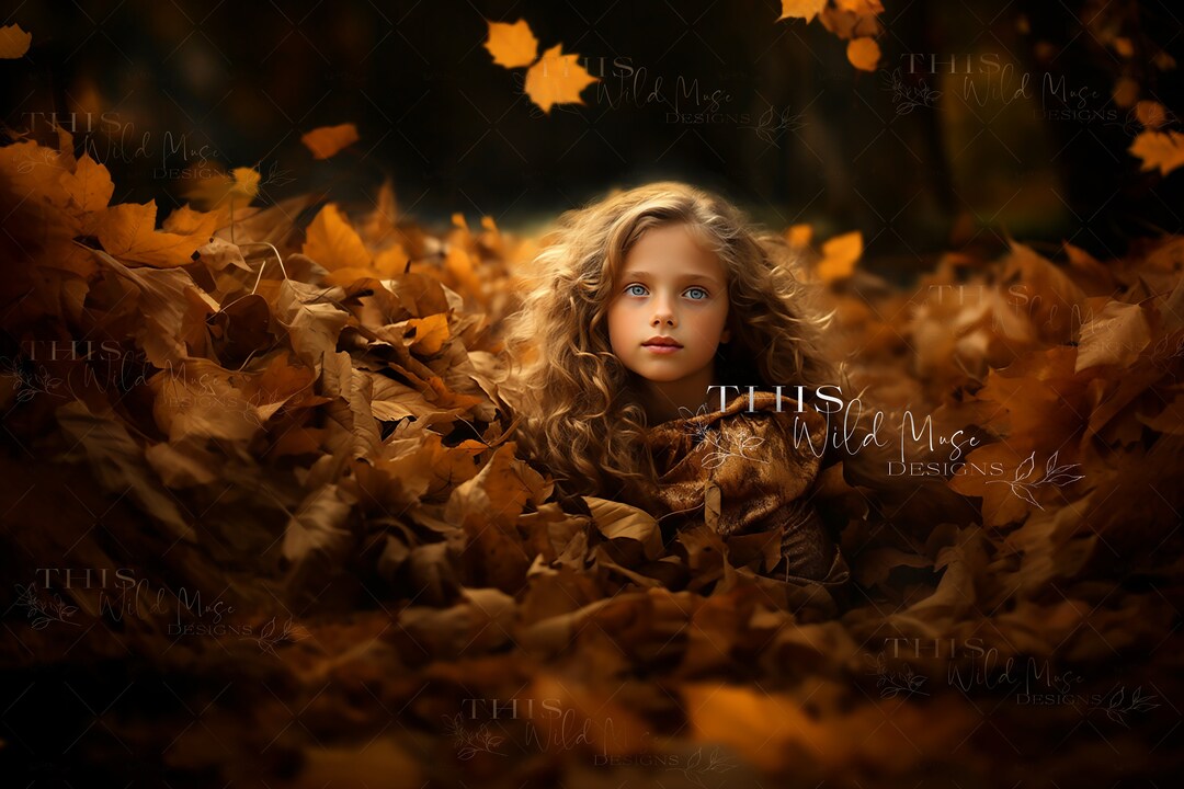 Fall Leaf Pile Digital Background, Autumn, Fall Tones, Autumn Park ...