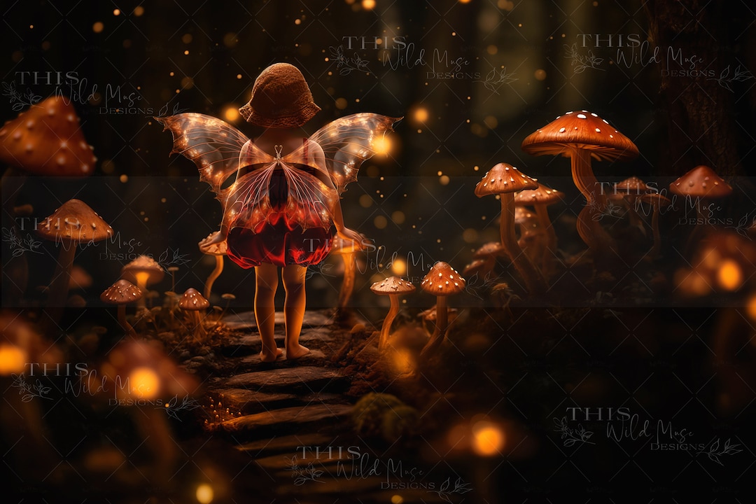 Enchanted Fall Forest Digital Backdrop, Fairy Background, Forest ...