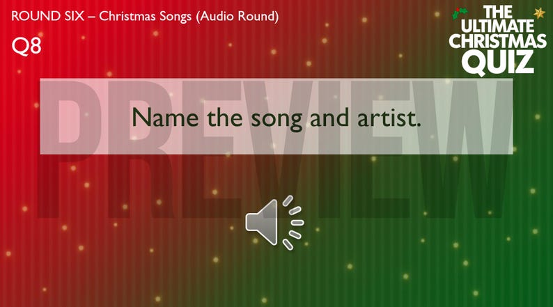 The Ultimate Christmas Quiz: Holiday Xmas Trivia Pub Quiz Powerpoint ...