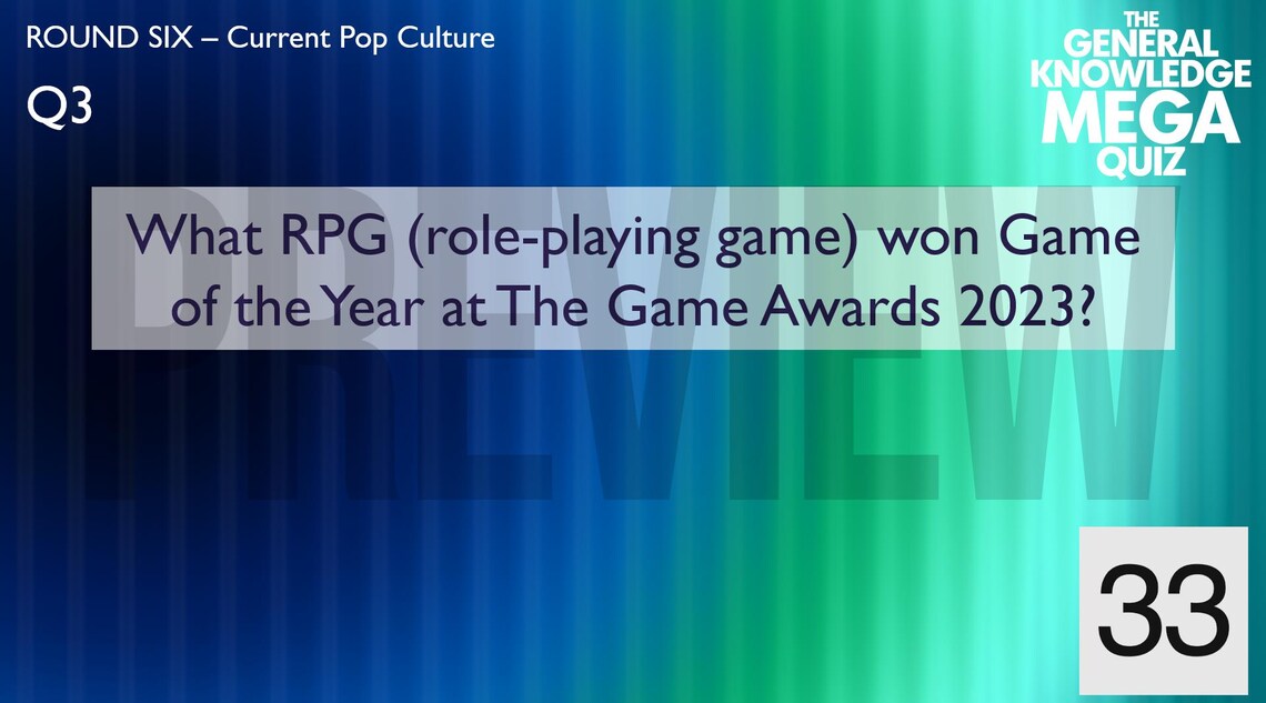 The General Knowledge Mega Quiz: Trivia Night Pub Quiz Powerpoint ...