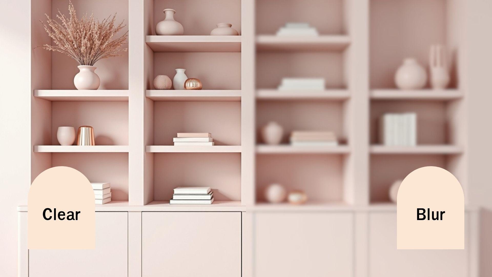 Blush Pink Bookshelf Zoom Background | Rose Gold Home Office (digital ...
