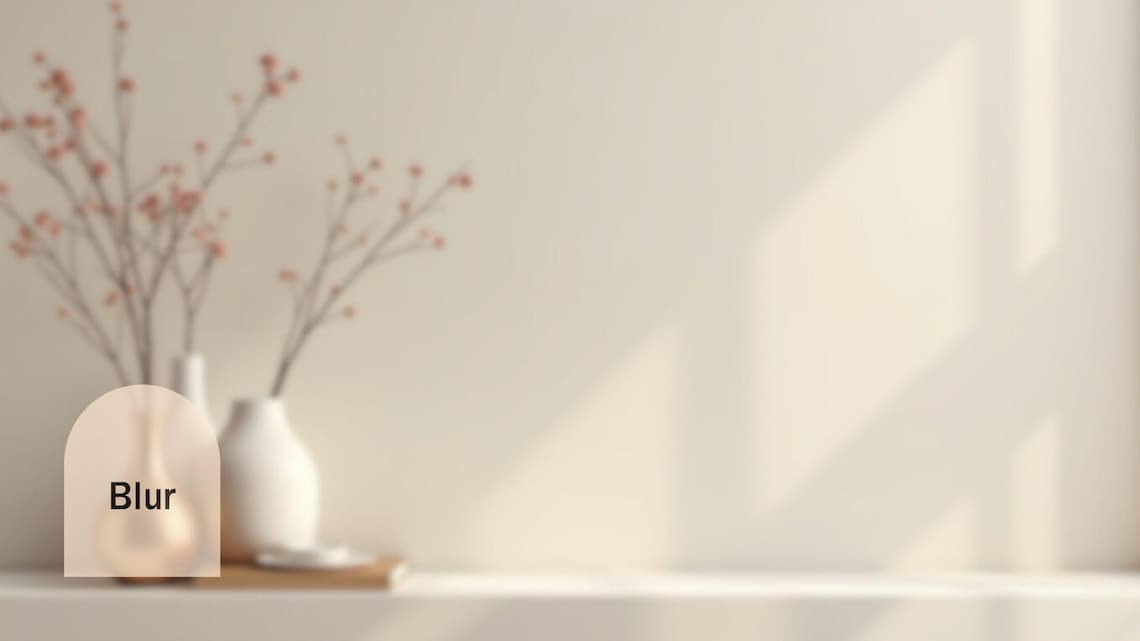 Beige Home Office Zoom Background | Elegant Minimalist Virtual Backdrop ...