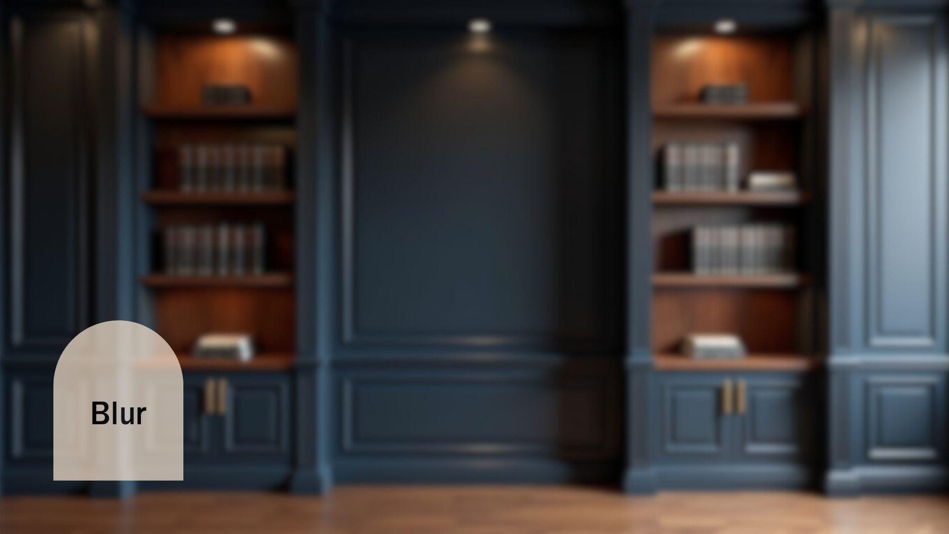 Luxury Library Bookshelf Zoom Background | Dark Academia Office ...
