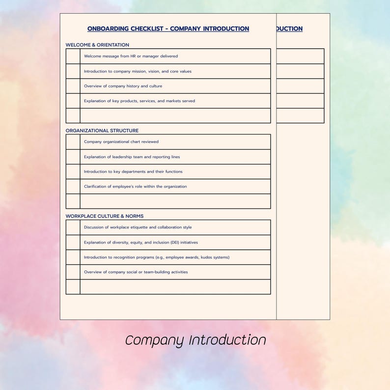 Complete Employee Onboarding Checklist Bundle | HR Orientation ...