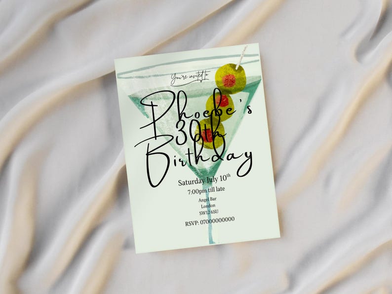 Plantilla de invitación de cumpleaños editable / Invitación digital ...
