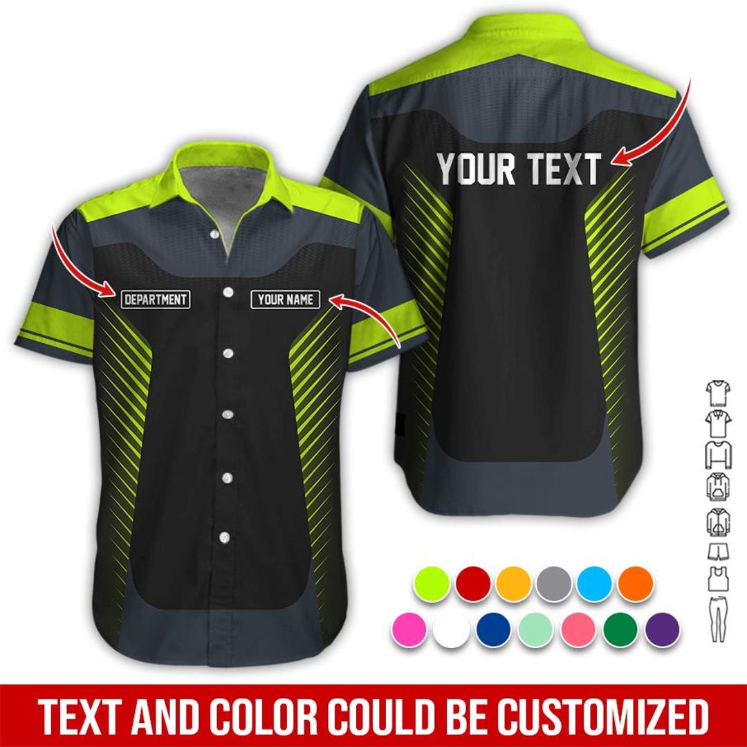 Custom Work Shirt With Logo: Personalized Uniform, Mechanic Crew - Etsy