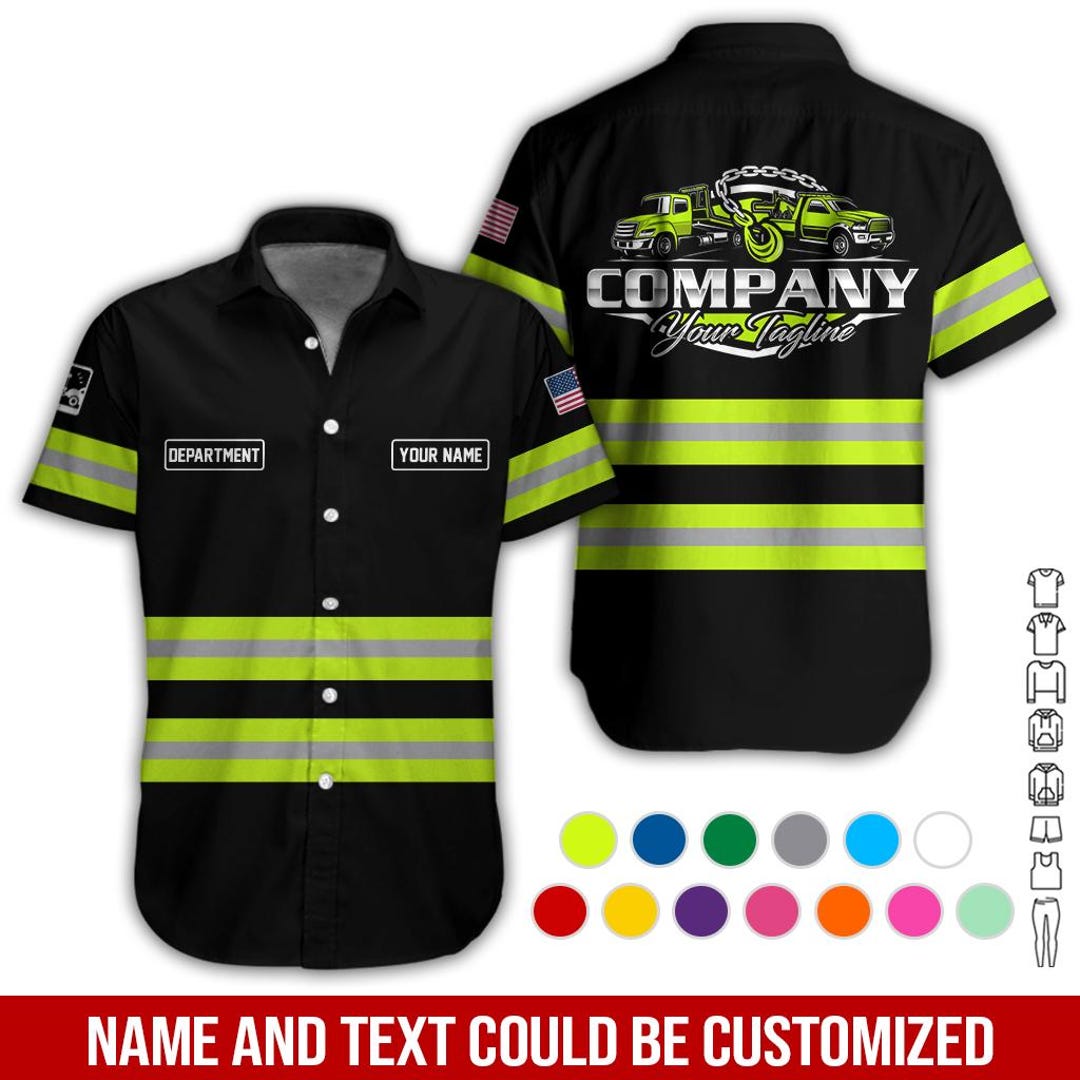 Custom Tow Truck Work Shirt: Personalized Towing Company Uniform - Etsy