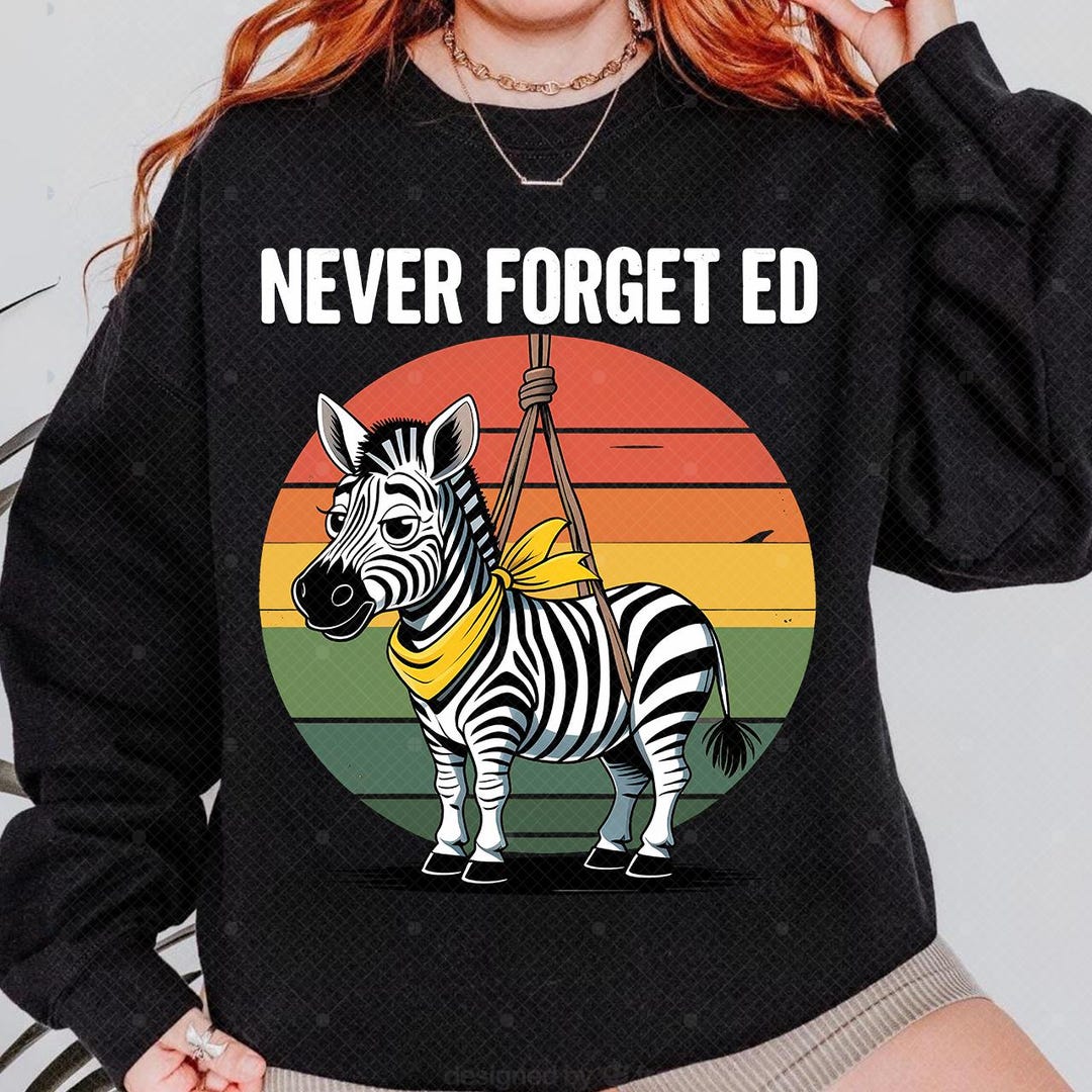 Never Forget Ed the Zebra Captured SVG PNG | Funny Viral Meme Graphic ...