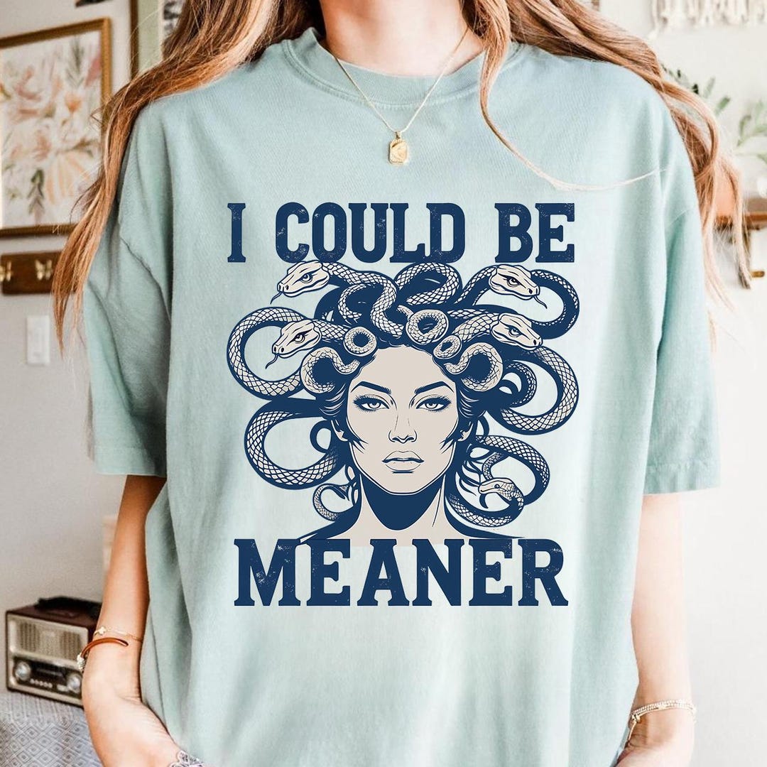 I Could Be Meaner Medusa SVG PNG Bundle – 5 Colors, Digital Download ...