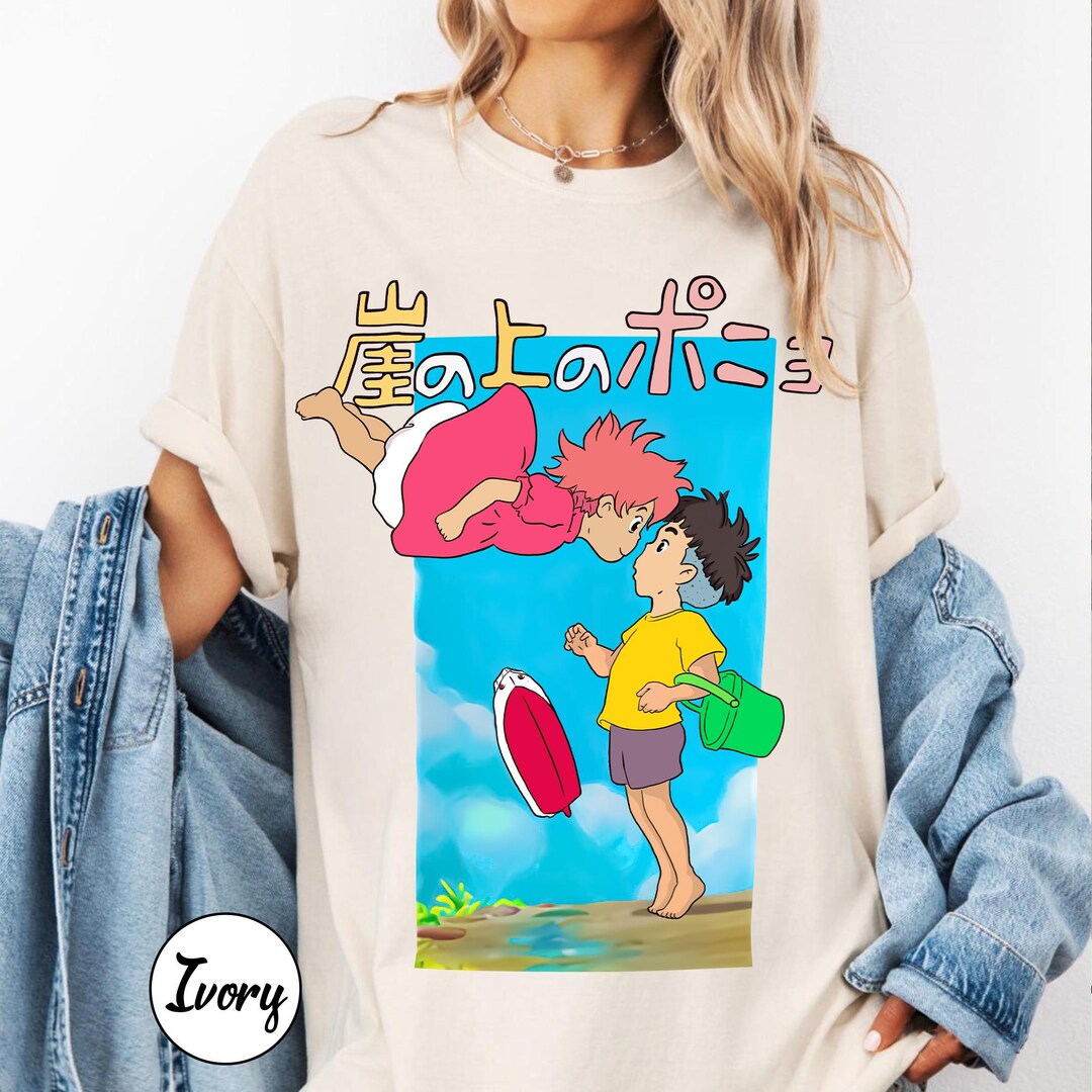 Ponyo and Sosuke Shirt, Sweatshirt, Hoodie, Studio Ghibli Shirt ...
