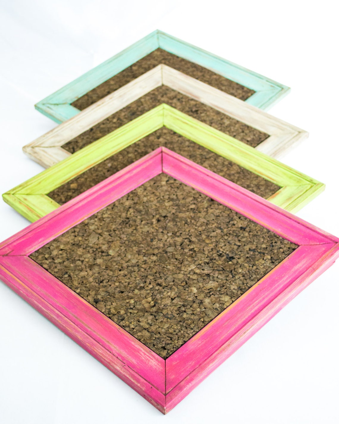 Robins Egg Blue Cork Board Distressed 12x12 Rustic Memo Board - Etsy