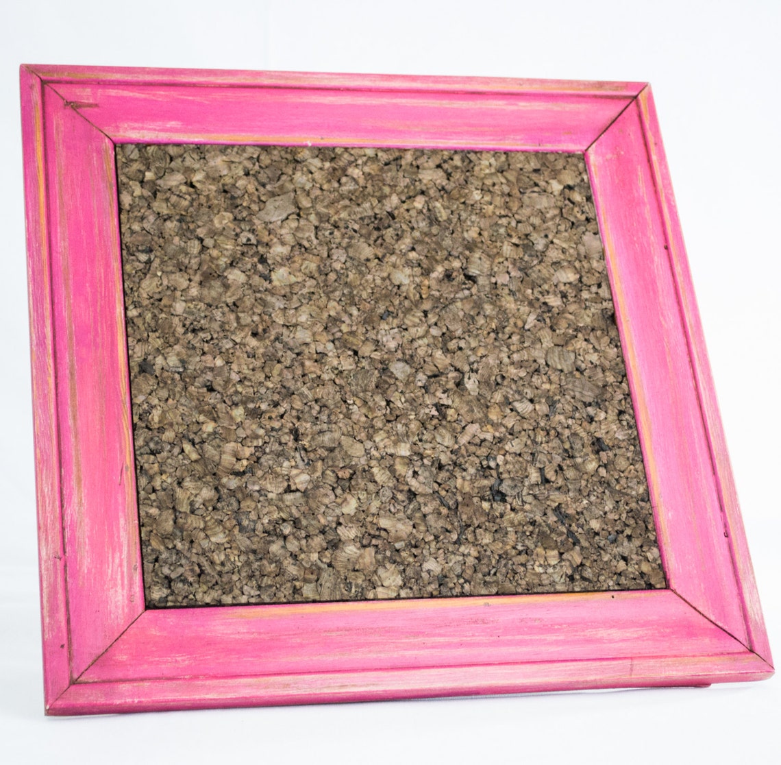 Distressed Pink Framed Cork Board 12x12 Rustic Memo Board Home - Etsy