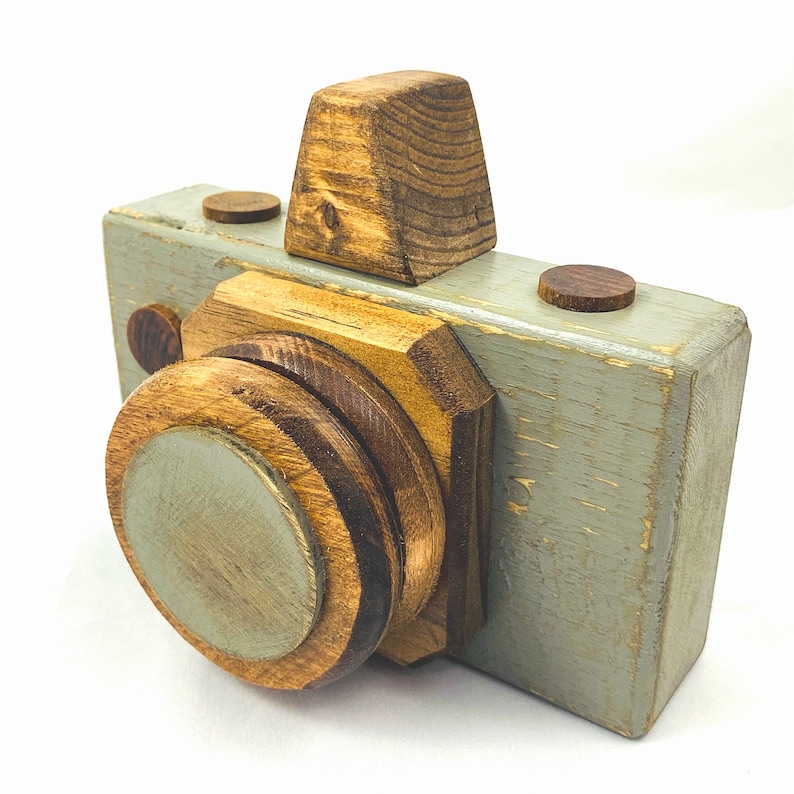 Vintage Camera Distressed Gray Wood Camera Rustic Home Decor - Etsy