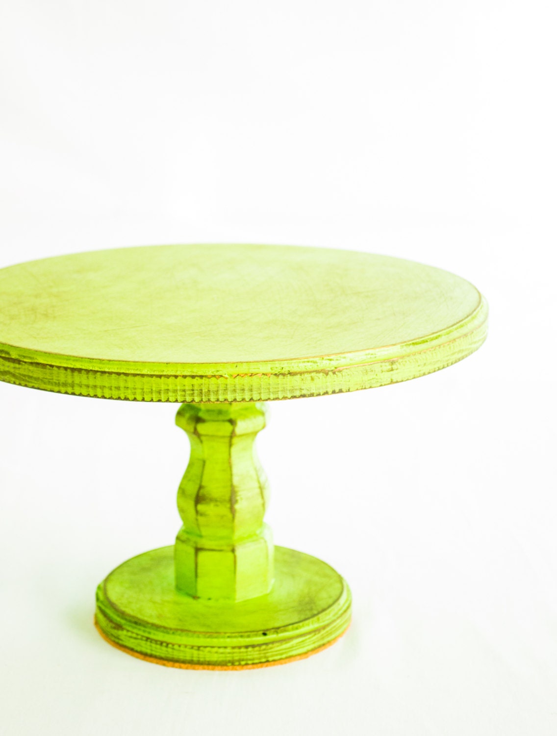 Distressed Lime Green Wood Cake Stand Rustic Cupcake Holder - Etsy