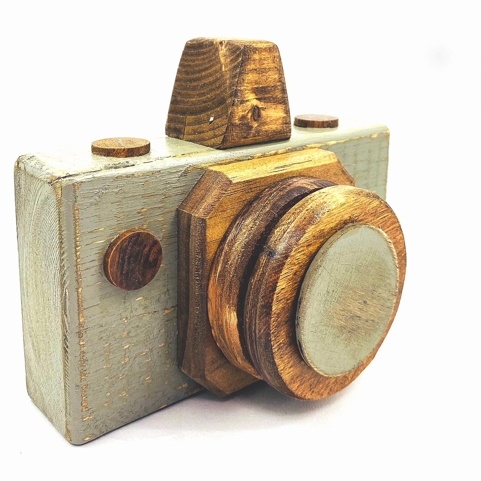 Vintage Camera Distressed Gray Wood Camera Rustic Home Decor - Etsy