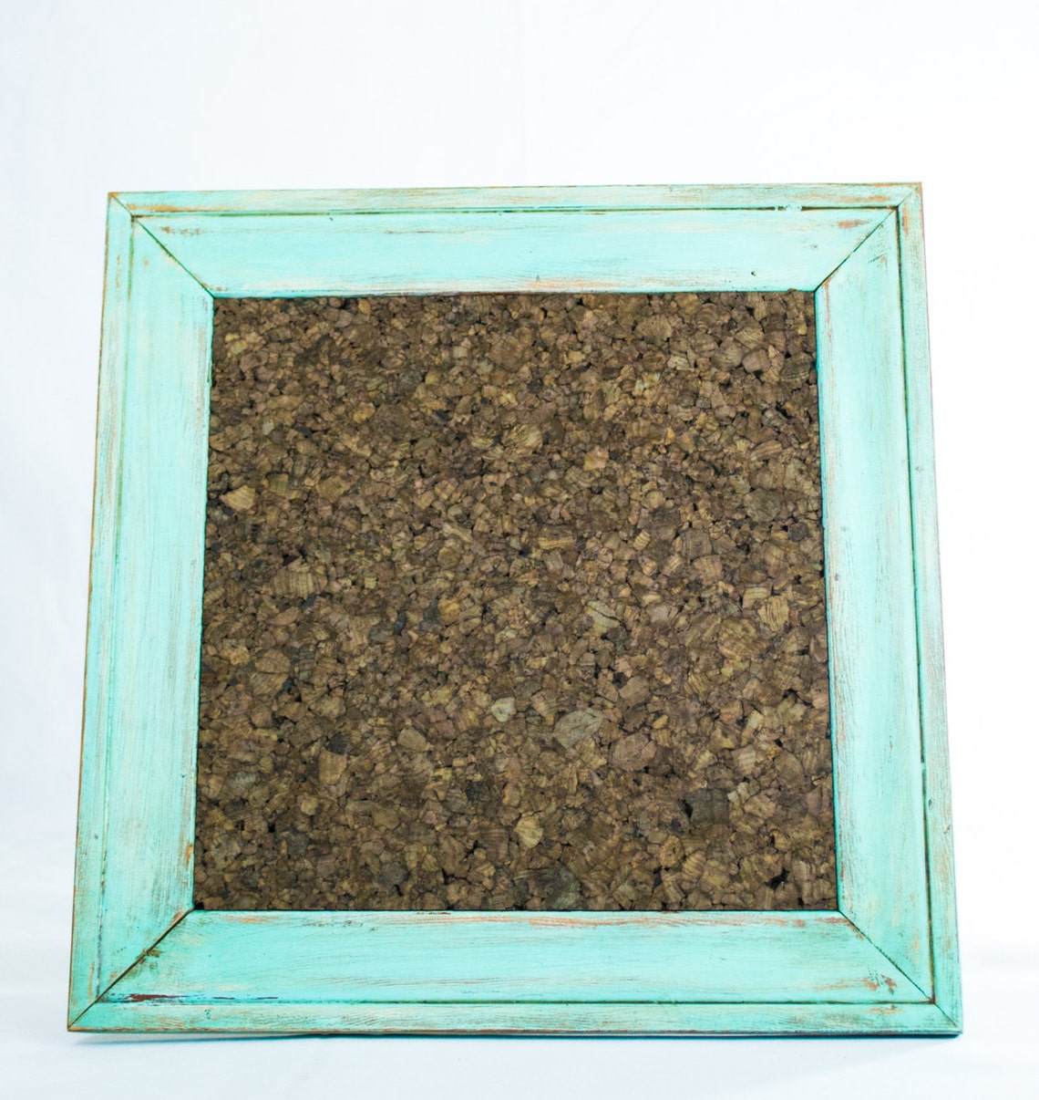 Robins Egg Blue Cork Board Distressed 12x12 Rustic Memo Board - Etsy