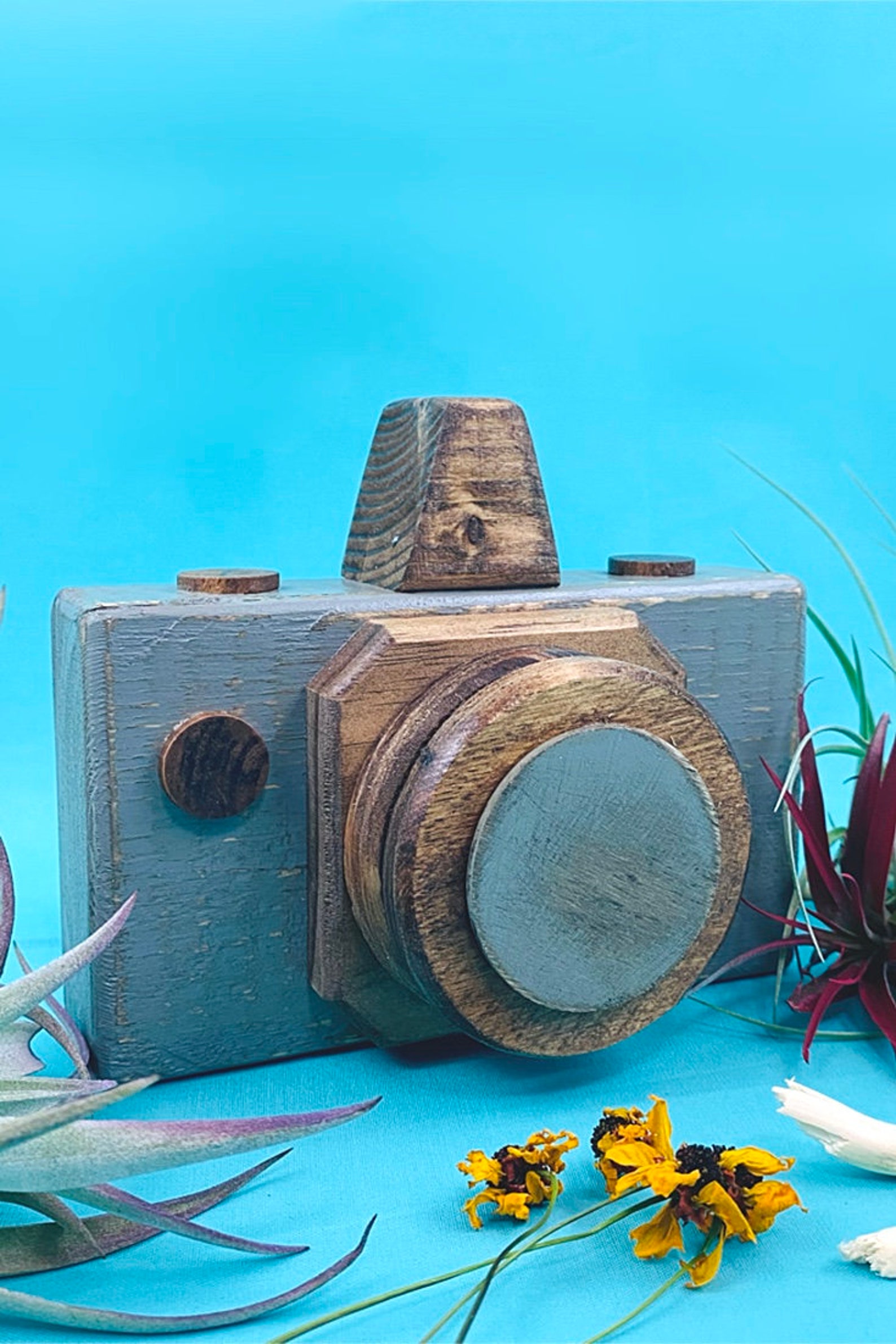 Vintage Camera Distressed Gray Wood Camera Rustic Home Decor - Etsy