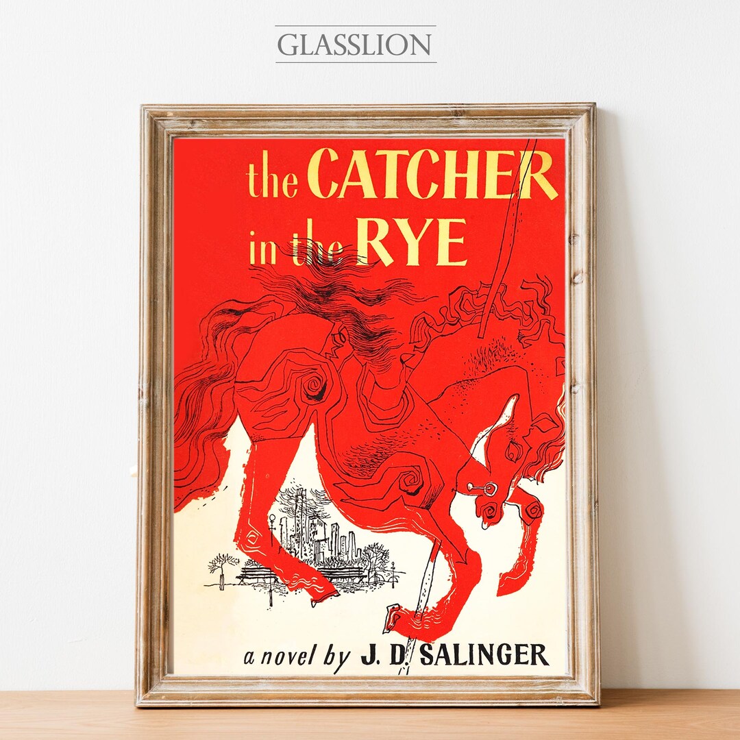 Classic Book Cover | J D Salinger | the Catcher in the Rye | GLASSLION ...