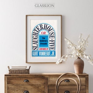 Classic Book Cover | Kurt Vonnegut Jr | Slaughterhouse Five | GLASSLION ...