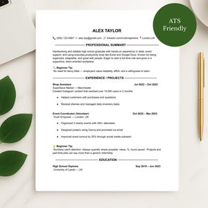 Simple Resume Template Bundle for Any Job | ATS Friendly Resume | Word ...
